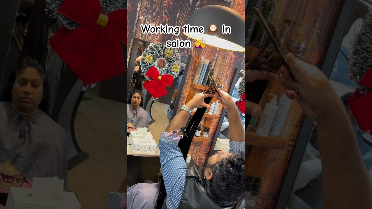 Working time 🕰️ in salon 💇‍♀️ #workingtime#salon#happytime#parrucchiera#verona#shorts#viralvideo ...