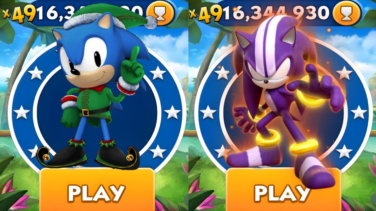 Sonic Dash - Elf Classic Sonic VS Darkspine _ Movie Sonic vs All Bosses ...