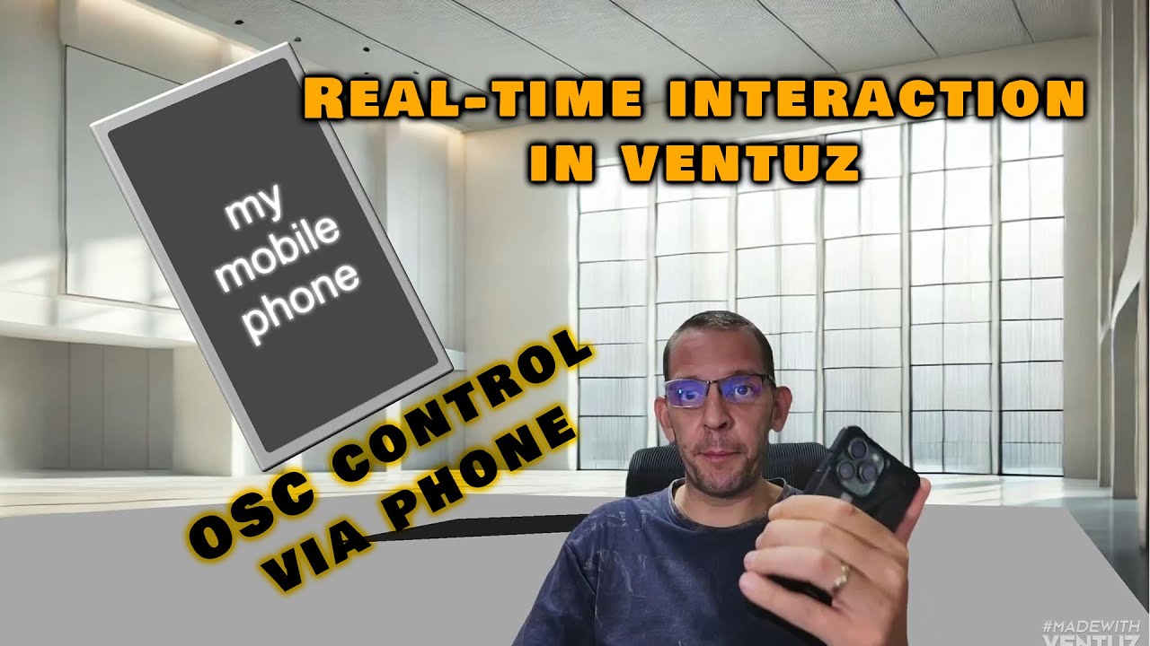 Real-Time Interaction in Ventuz: OSC Control via iPhone Made Easy - YouTube