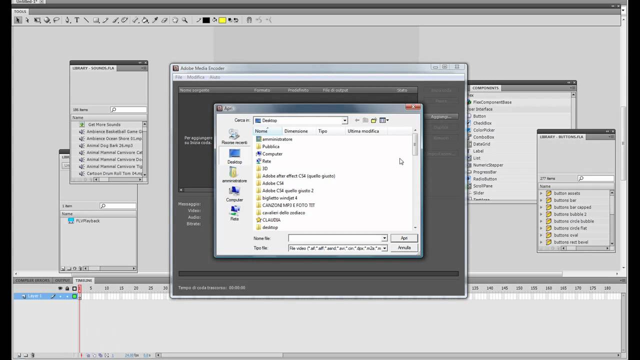 tutorial Adobe Flash CS5 - importare video - YouTube
