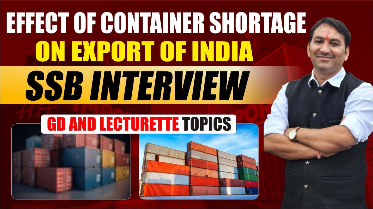 Effect of container shortage on export of india - YouTube
