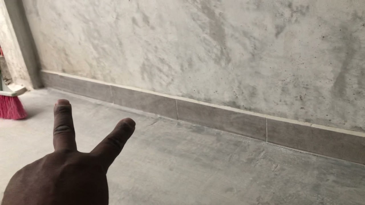 Como poner soclo en piso pulido - YouTube