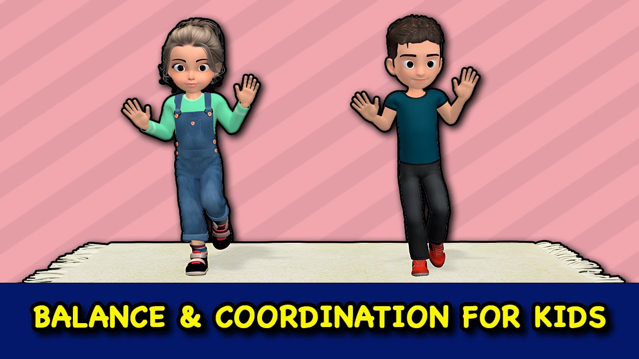 FUN Balance & Coordination for Kids (20 Min Home Workout) - YouTube