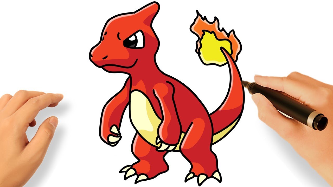 COMO DESENHAR O CHARMELEON | POKÉMON - YouTube