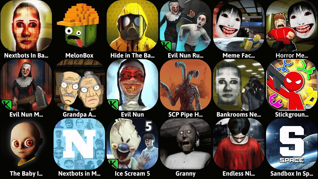 Nextbots In Bankrooms,Horror Meme Face Survival FPS,Meme Face Hide and ...