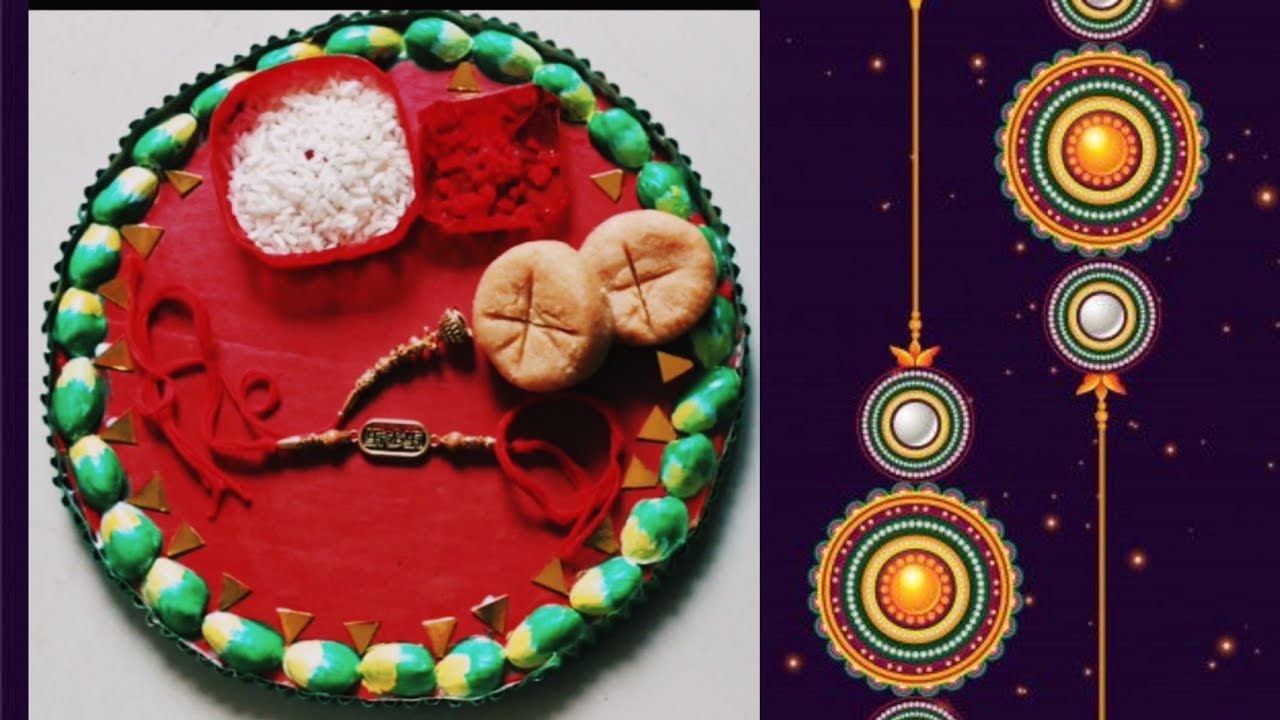 Home made Rakhi Plate || Pooja Thali Decoration || Rakhi Special ...