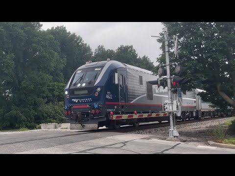 Amtrak's Blue Water (364) Rolls Through Porter - YouTube