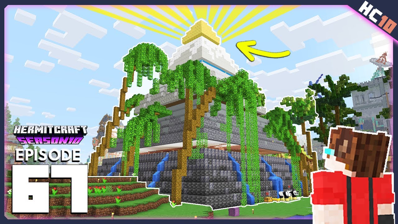 A LIFE WORTH LIVING IN SKIZZLEMAN'S PYRAMID! | HermitCraft 10 | Ep 67 ...