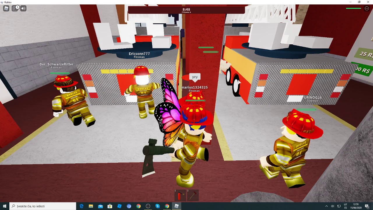 Un dia siendo Bombero (Roblox) - YouTube