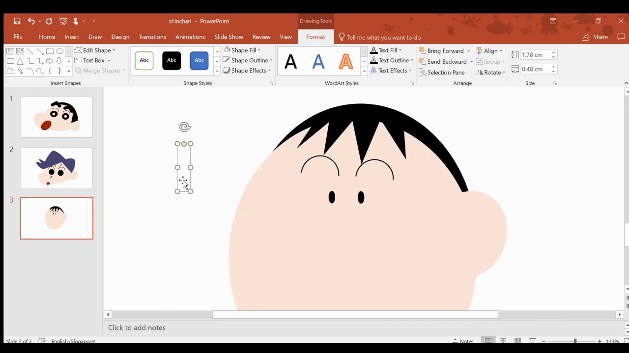 Drawing Using PPT | Bo Suzuki [Crayon Shin-chan] - YouTube