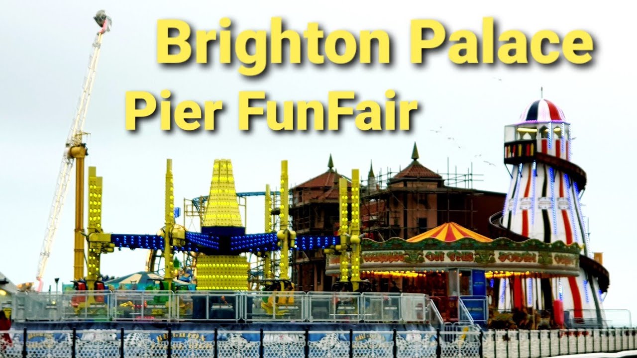 Brighton Palace Pier Funfair i220, Air Race, Galaxia, Booster, Crazy ...