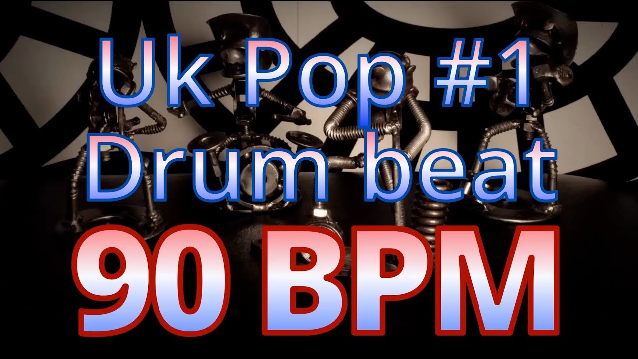 90 BPM - Uk Pop #1 - Sheeran- Blunt - Dua Lipa - 4/4 #DrumBeat - # ...