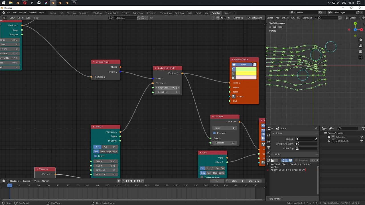 Blender Sverchok : Voronoi Field (Vector Field) - YouTube