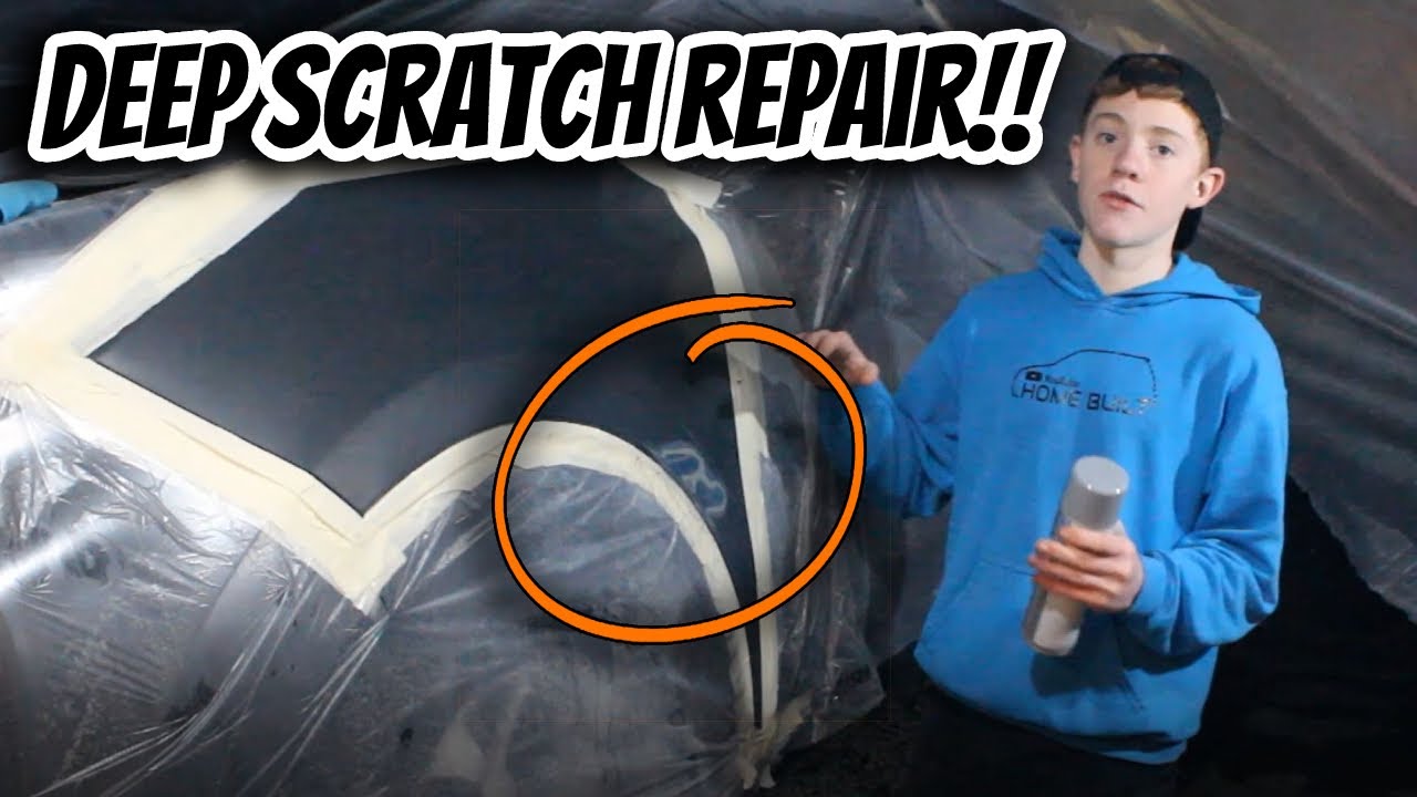 How to repair a deep scratch on your car. - YouTube