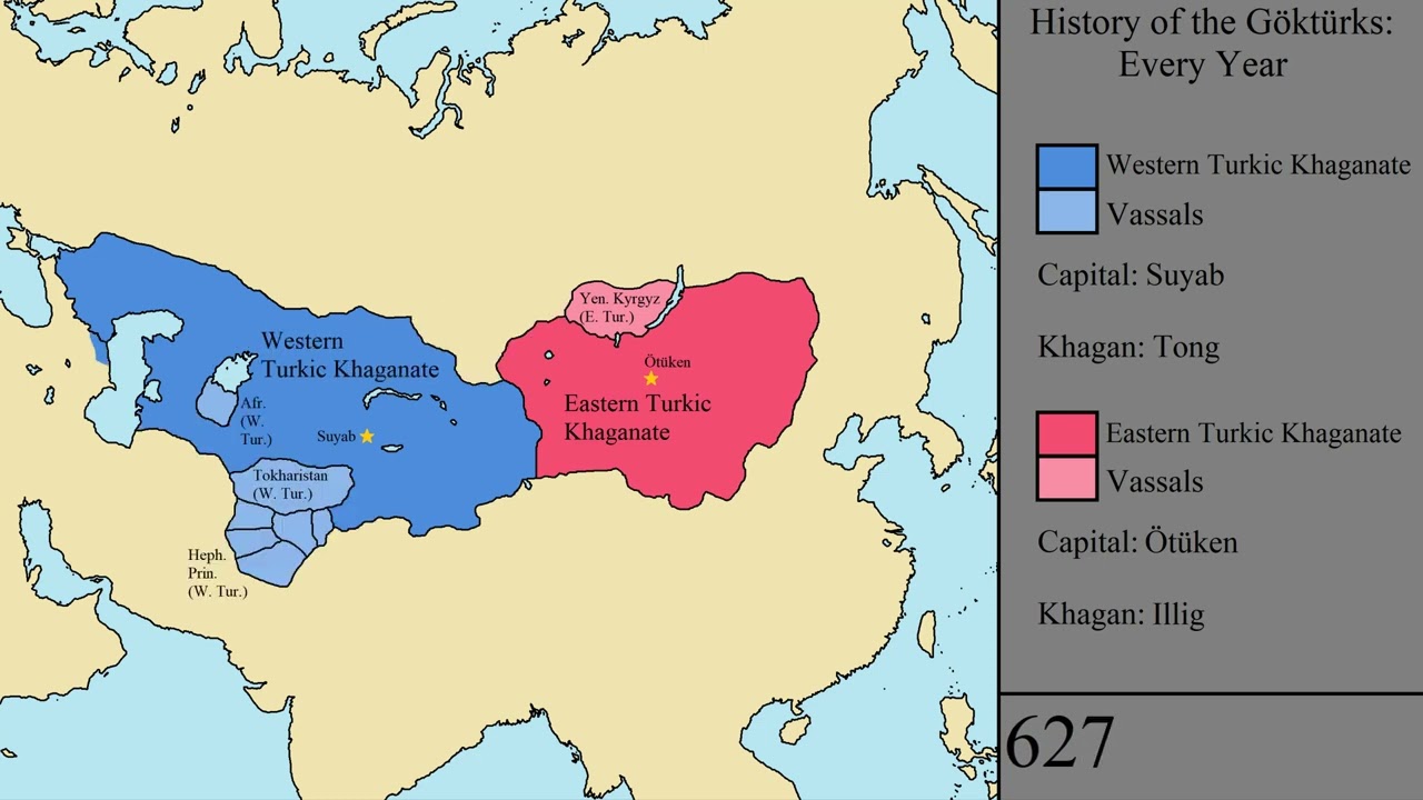 The History of the Göktürks: Every Year - YouTube