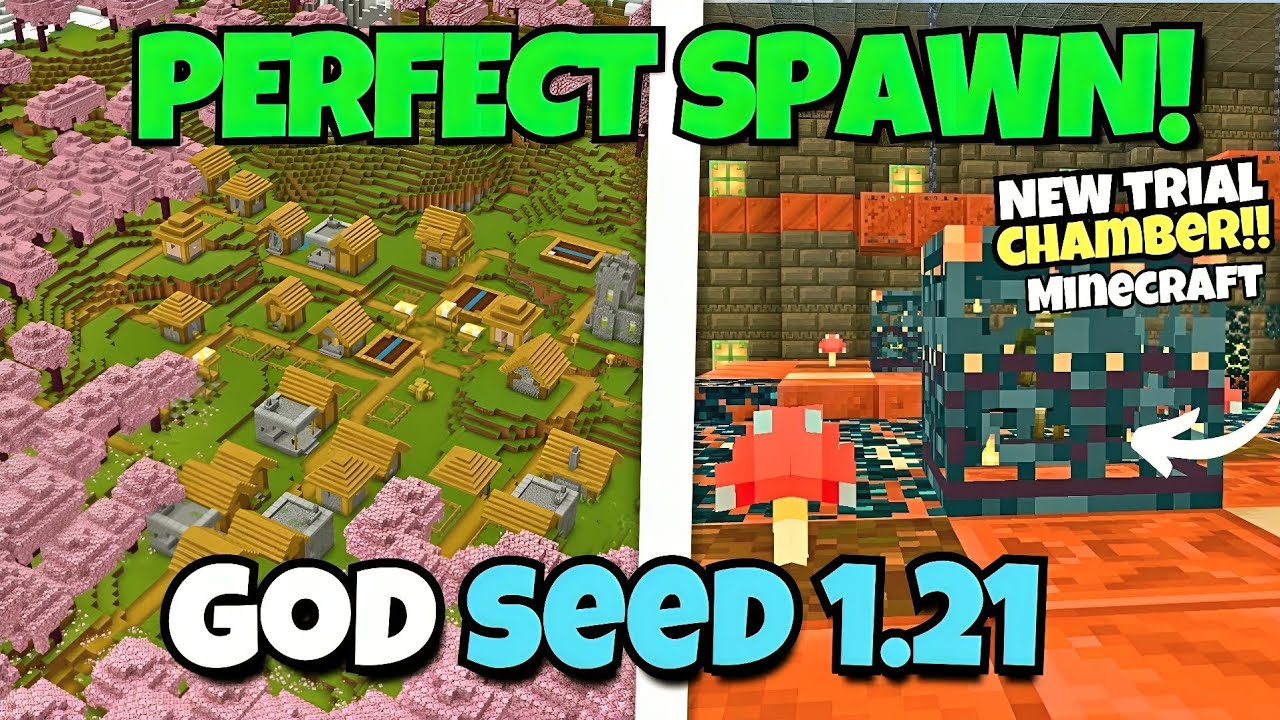 😱 X11 BLACKSMITHS VILLAGE SPAWN || 😱GOD SEEDS FOR MINECRAFT PE 1.21 ...