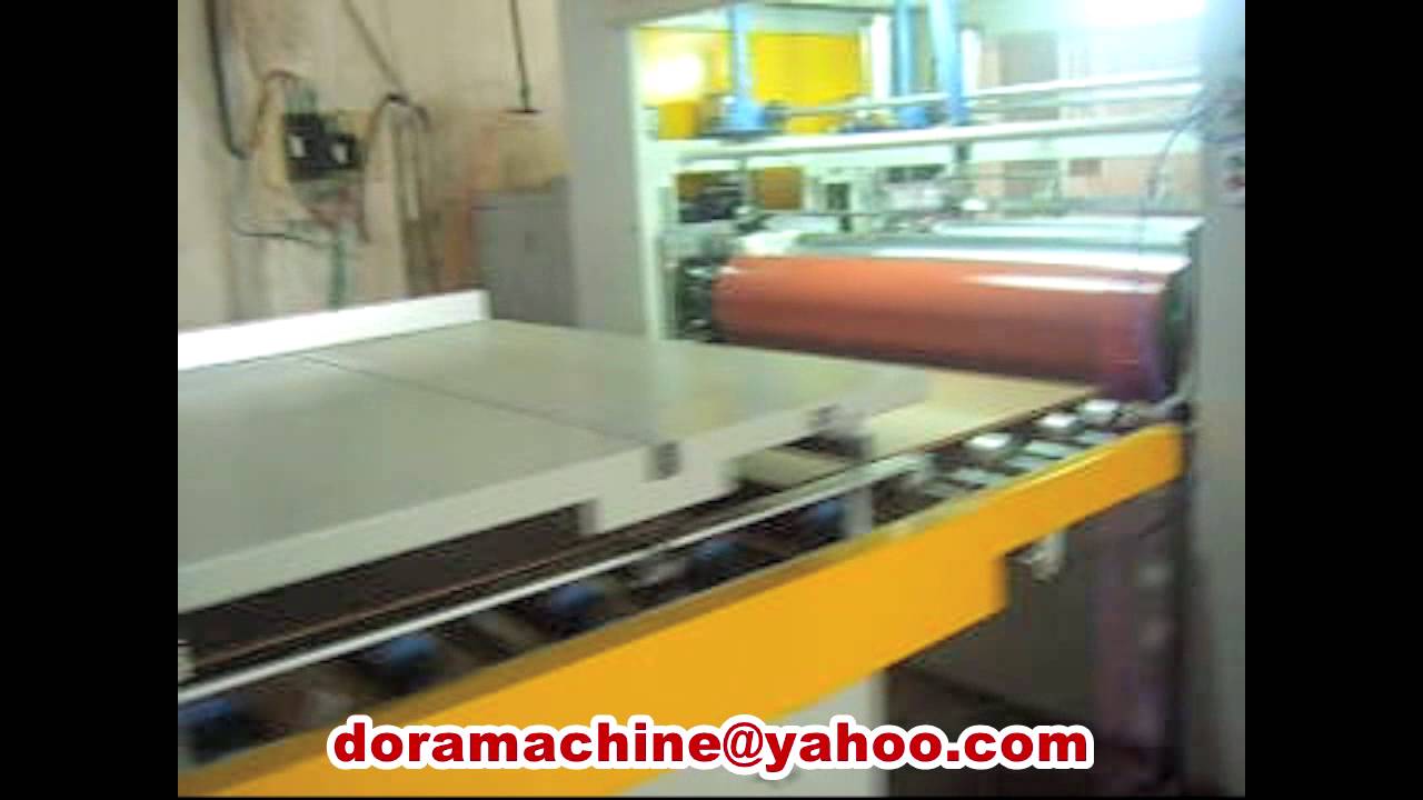 PVC gypsum board laminated production line/PVC stick machine/PUR hot ...