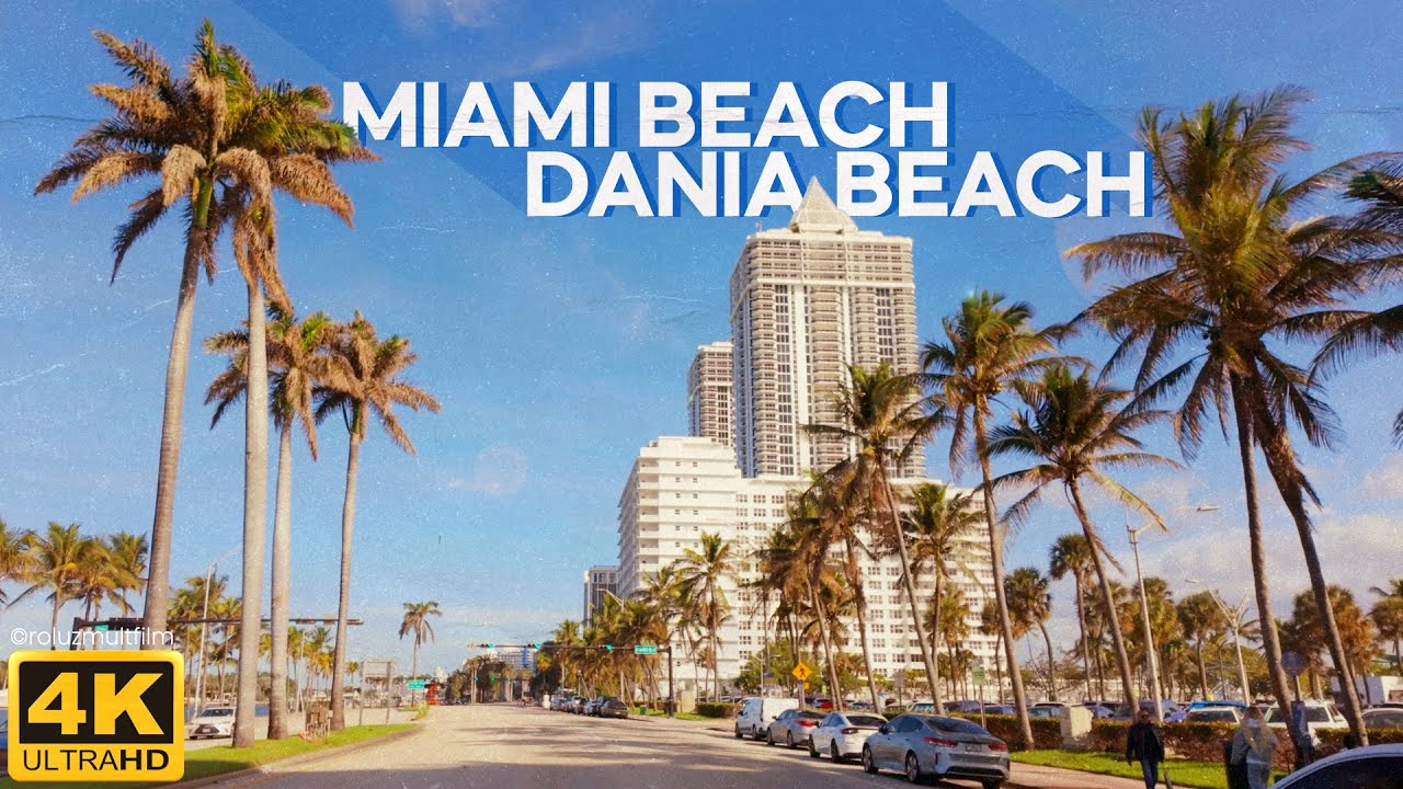 Driving from MIAMI BEACH to DANIA BEACH. [4K] - YouTube