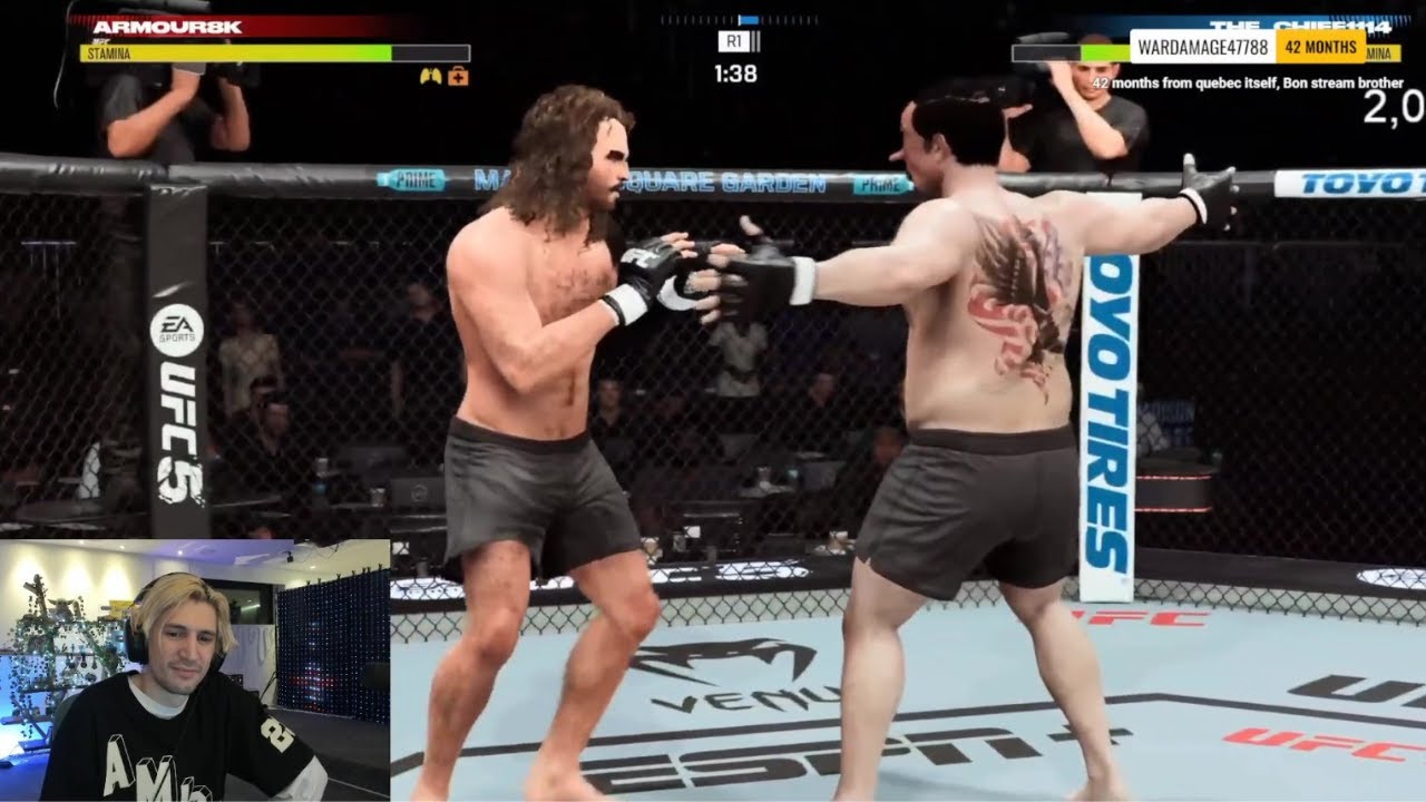 xQc reacts to Streamer Hugs his Opponent in UFC - YouTube