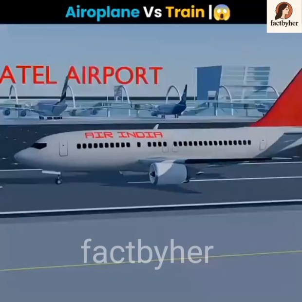 Plane vs. Train: The Ultimate Travel Showdown #shorts #facts - YouTube