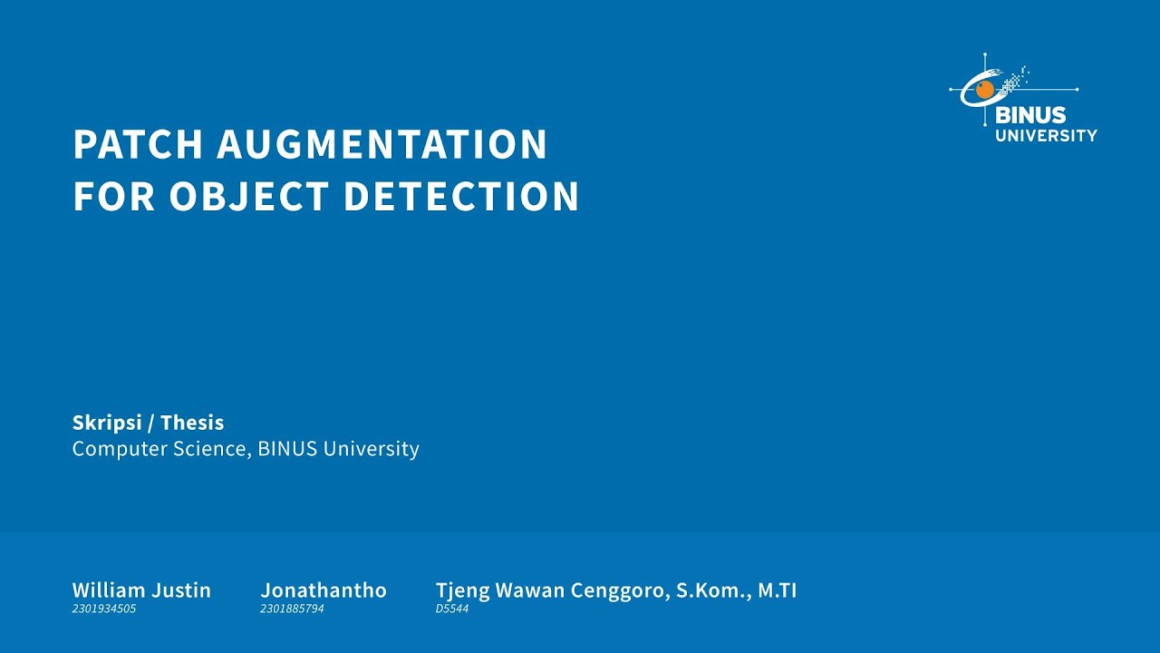 Patch Augmentation For Object Detection Youtube