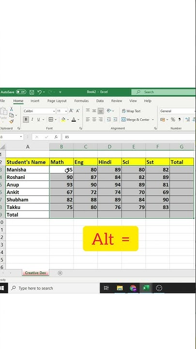 Auto Sum Autosum Function In Excel Auto Sum Formula In Excel Auto Sum In Excel Short