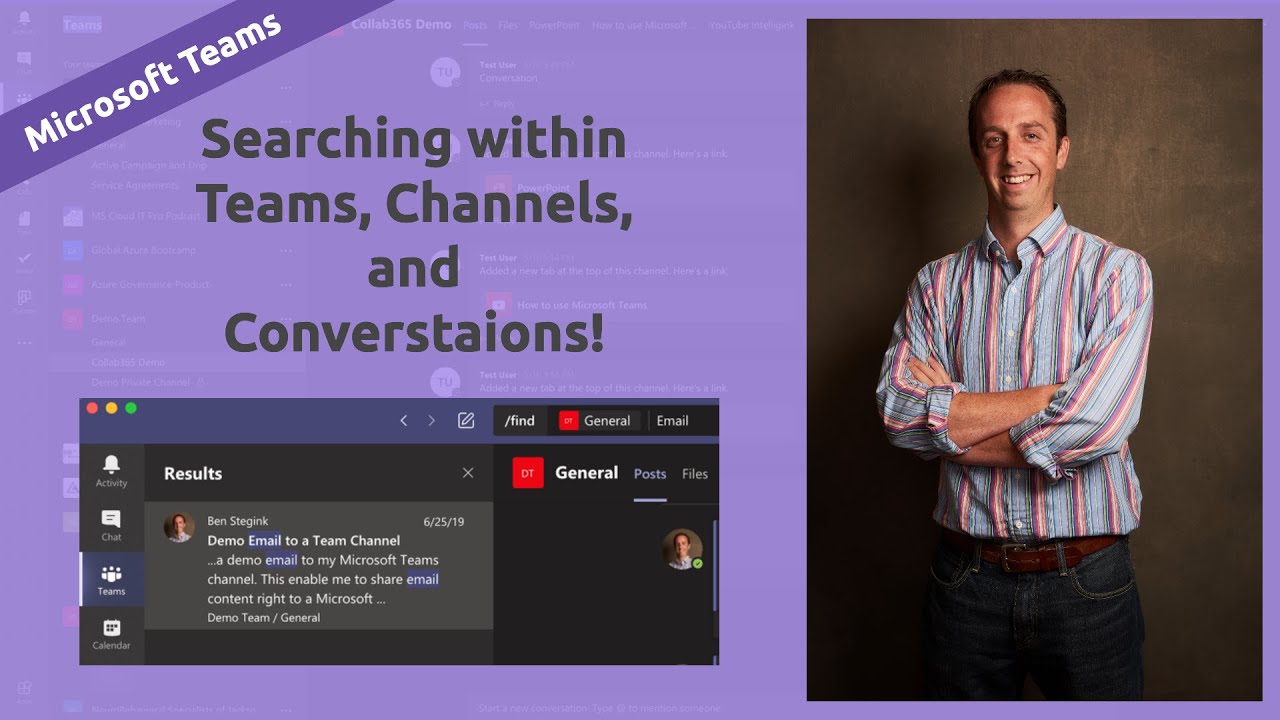 Microsoft Teams - Searching - YouTube
