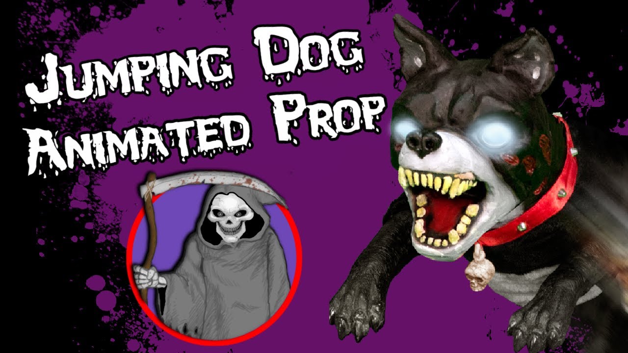 Jumping Dog animatronic - Spirit Halloween 2013 - YouTube