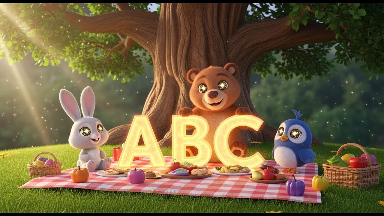 ABC Picnic Under the Big Oak 🌳🍎 | Learn ABC for Kids | Educational Kids ...