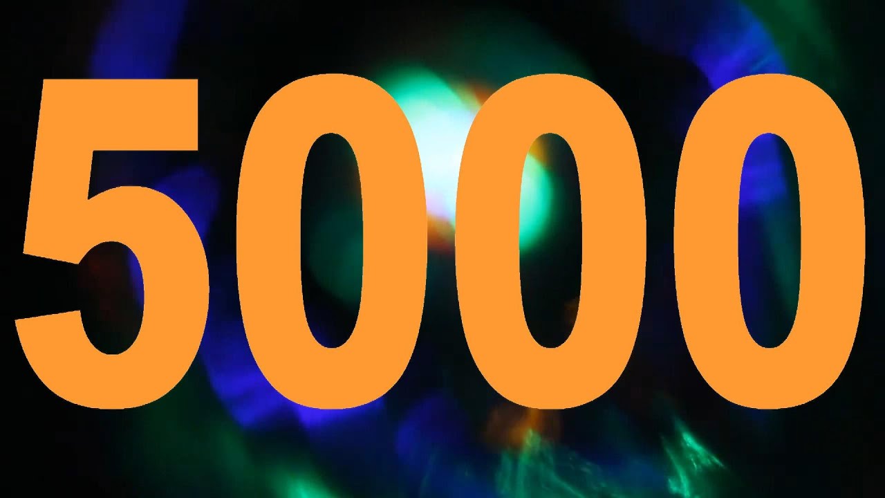 Numbers from 5000 to 1 - countdown - matrix animation - frame motion ...