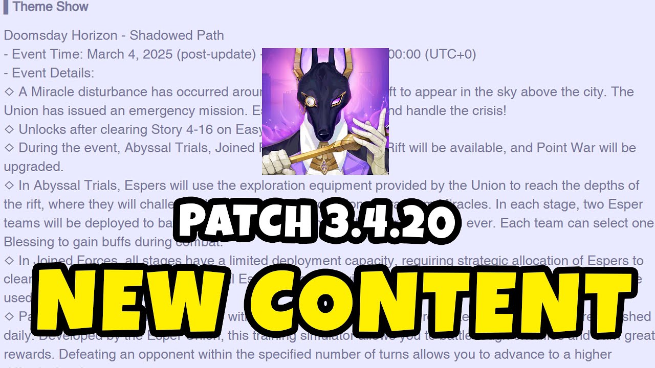 PVE META WIND ESPER ? LV 70 ? NEW THEME EVENT ? | PATCH 3.4.20 ...