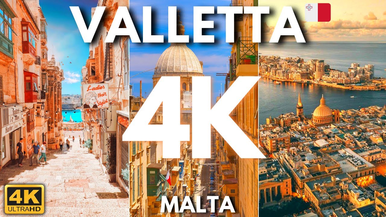 Valletta, Malta 🇲🇹 in 4K 60 Fps - A Masterpiece of the Baroque ...