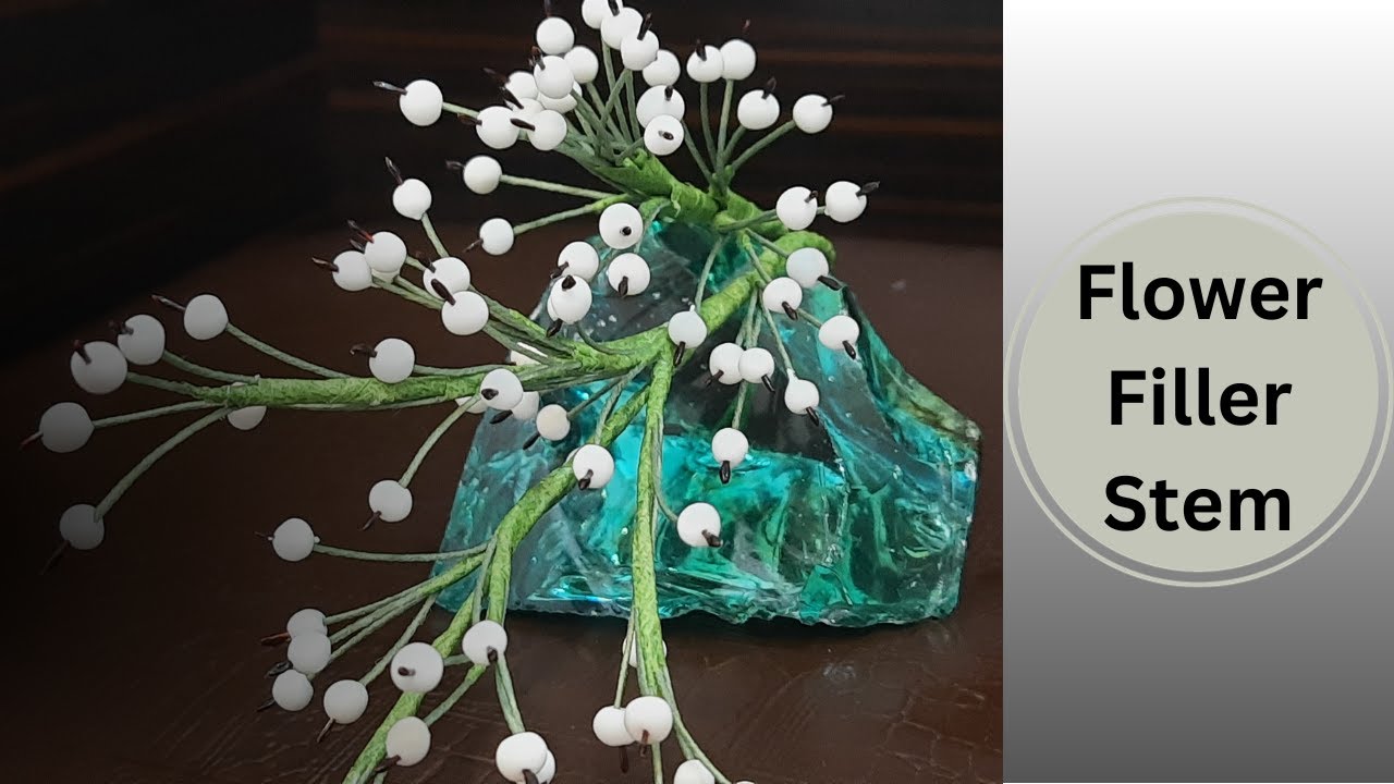 How To Make Filler Flower With Flower Clay : Stem | Filler Flowers ...