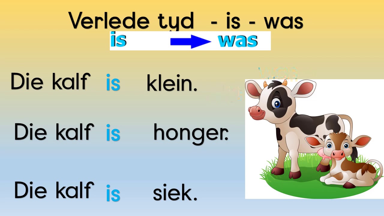 Verlede tyd is word was Week 5 - YouTube