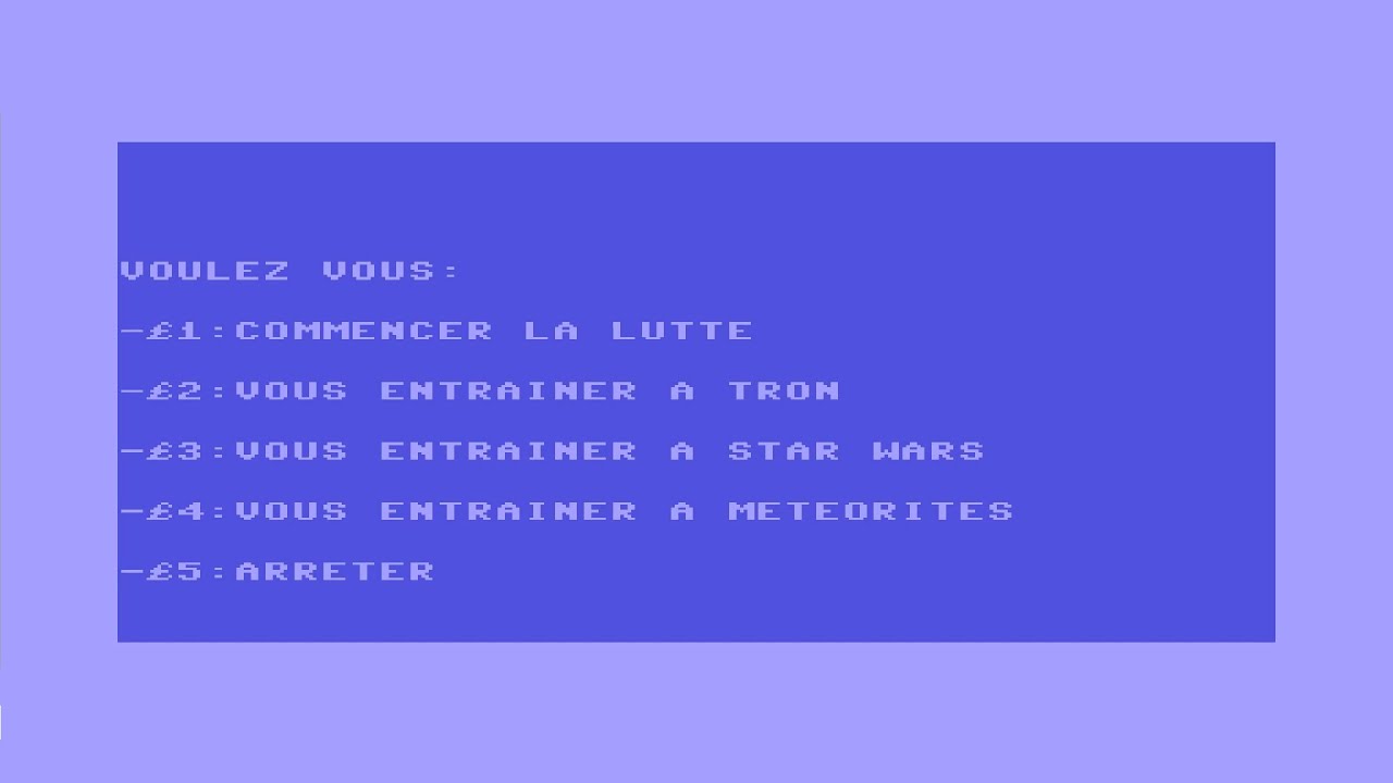 Survie (Star Wars) (1984) by Frederic Miran — Commodore 64 — Gameplay ...