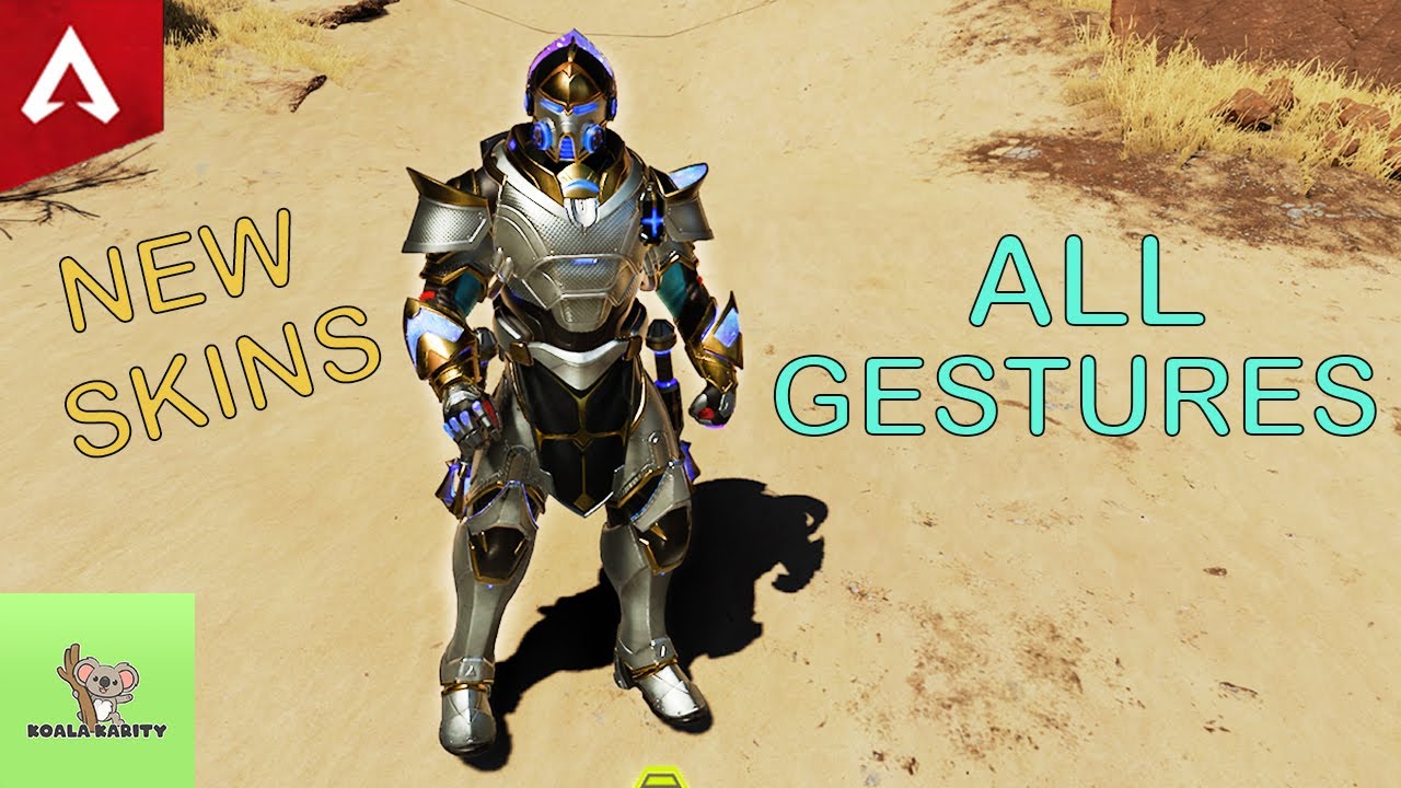 New Legendary Skin for Caustic (Noxious Knight), All Gestures. [Apex ...