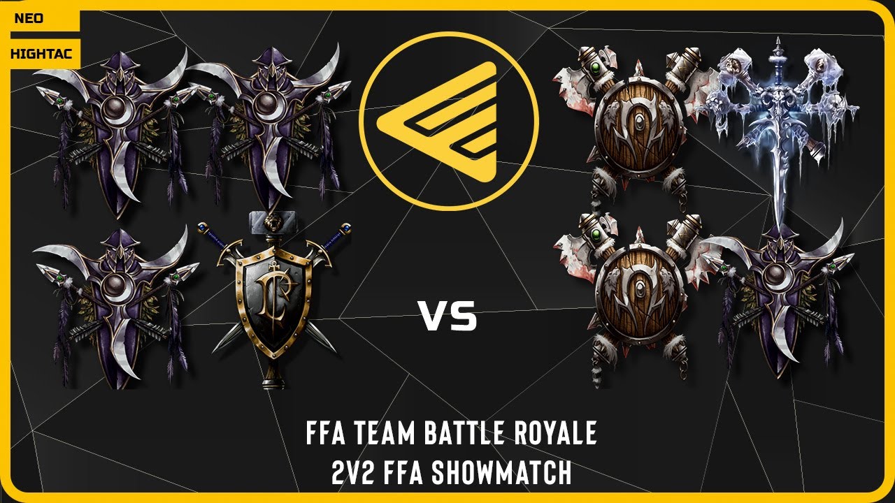 WC3 - 8 Player Preteam 2v2 FFA - Team Battle Royale - Day 9 - YouTube