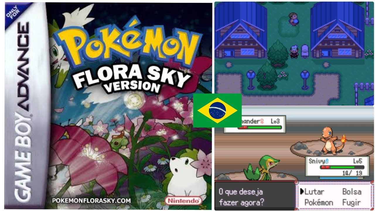 POKEMON FLORA SKY REBIRTH GBA PT-BR - YouTube
