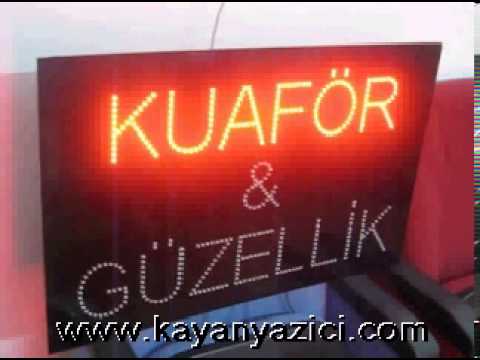 Kuaför Tabelası - Led tabela - Kayan yazı ya da neon tabela isteyenlere farklı bir alternatif