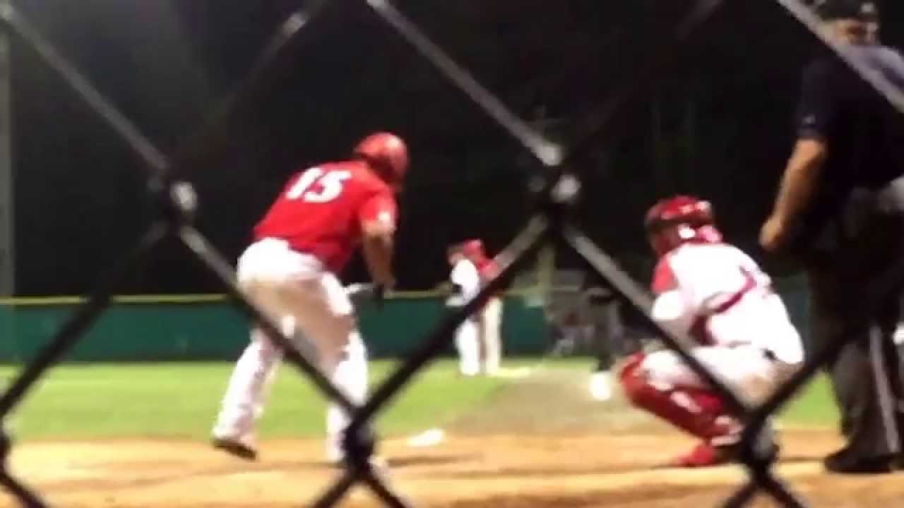 Jeremy Martinez single, Cape Cod Baseball League, July 14, 2015. - YouTube