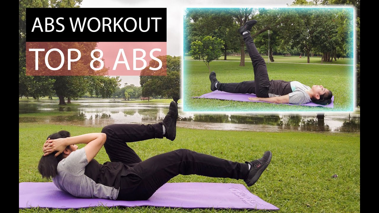6 Pack Abs Workout at Home/Anywhere |Top 8 Abs Exercises | Fast Result ...
