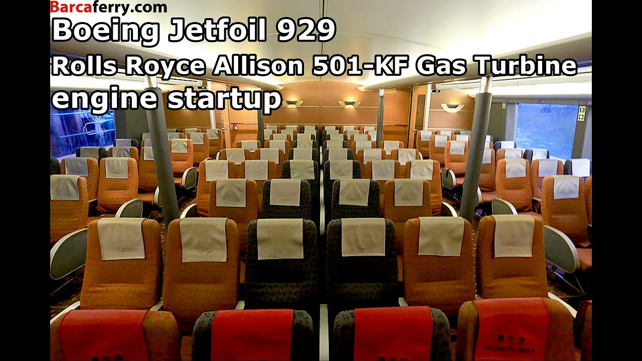 [Boeing Jetfoil ジェット船] Rolls Royce Allison 501-KF Gas Turbine engine ...
