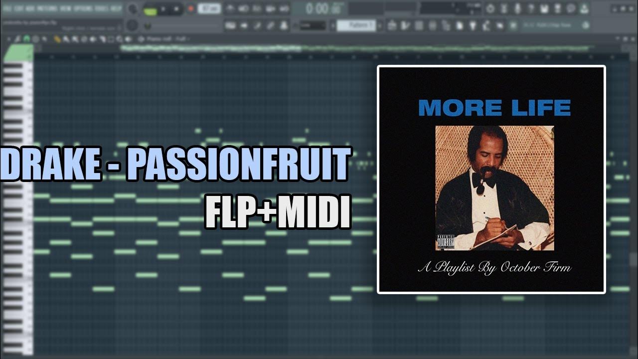 Drake - Passionfruit (MIDI + FLP) (FL Studio Piano Tutorial / Cover) - YouTube