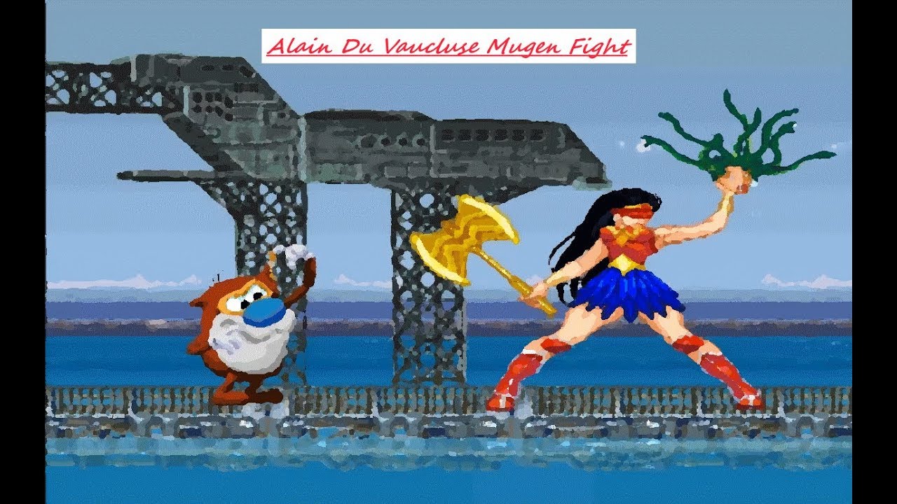 Mugen : Stimpy Vs Wonder Woman (Three Batlle) (Request) - YouTube