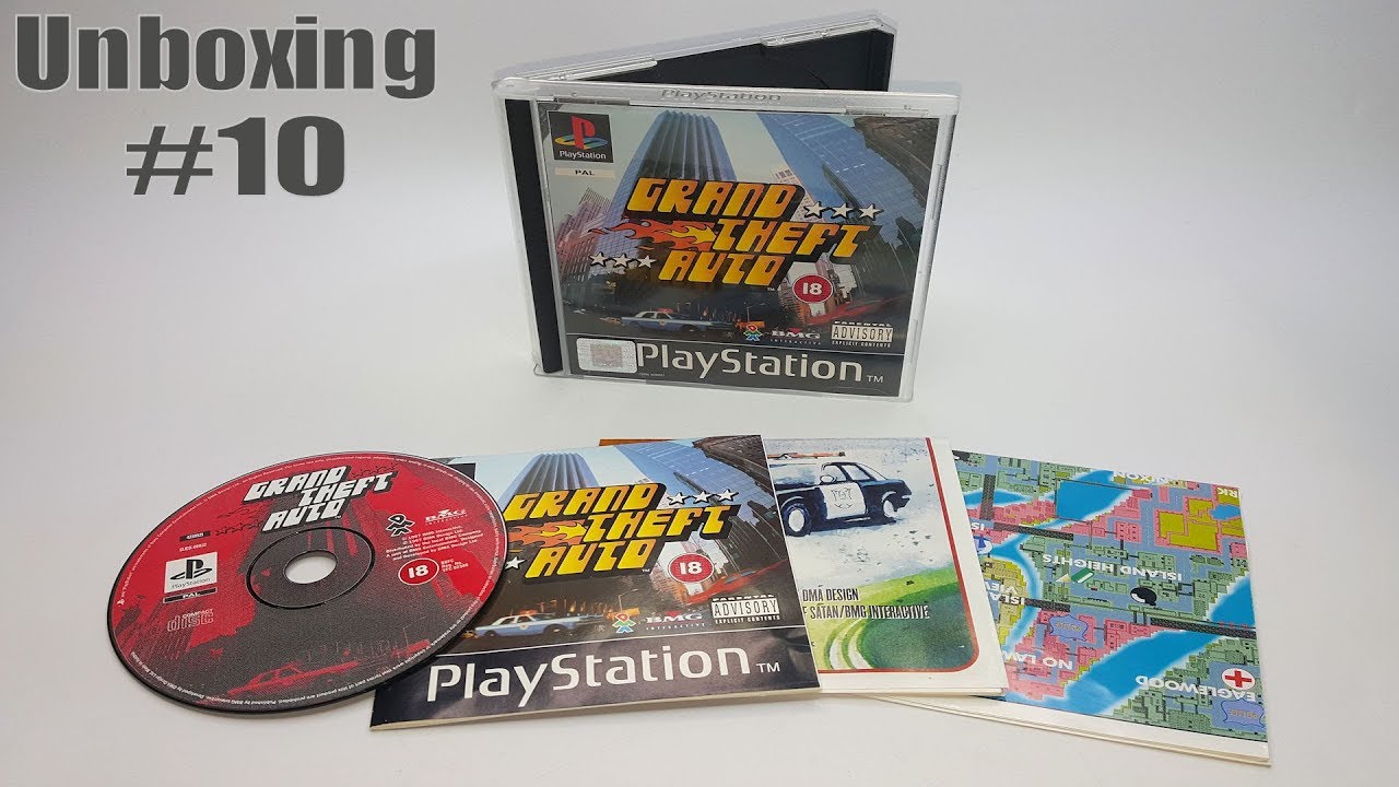 Unboxing #10 - Grand Theft Auto GTA - PS1 PLAYSTATION 1 JEWEL CASE ...