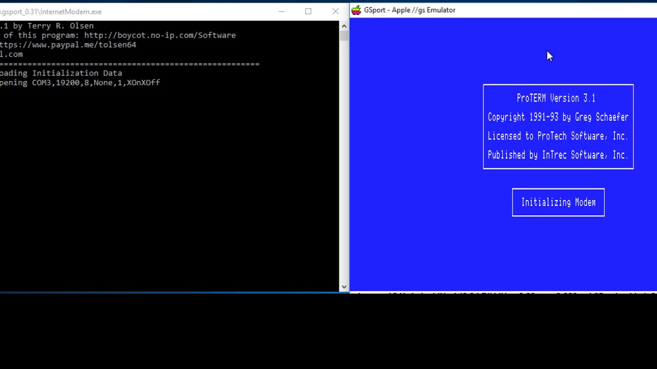 InternetModem: Connecting a vintage PC to a telnet BBS - YouTube