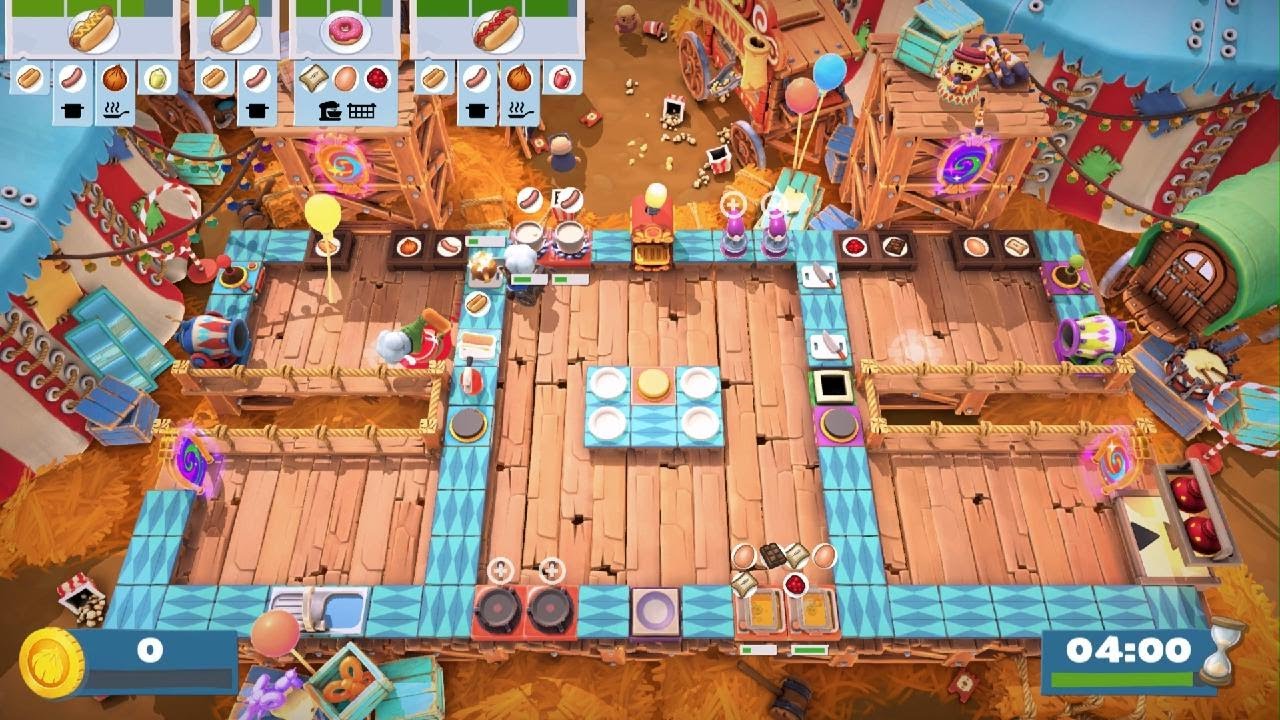 Overcooked 2 última fase DLC carnival of chaos - YouTube