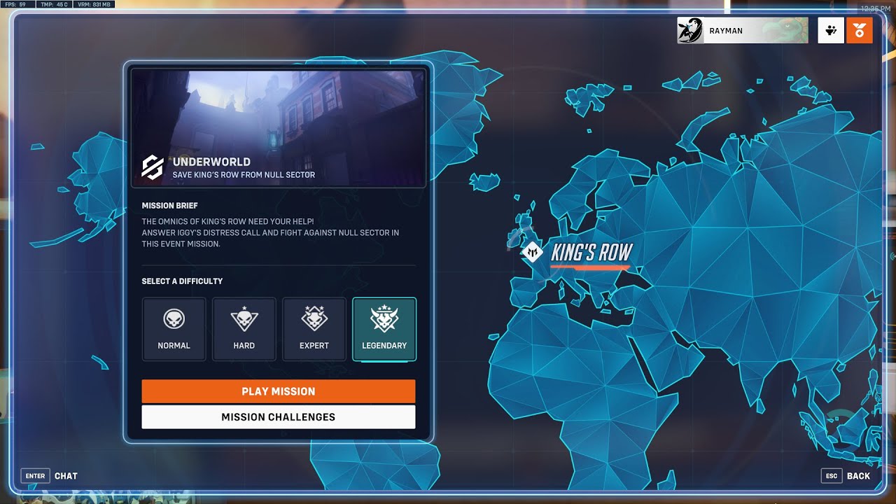 Overwatch 2 - King's Row Underworld PVE event mission. (Legendary ...