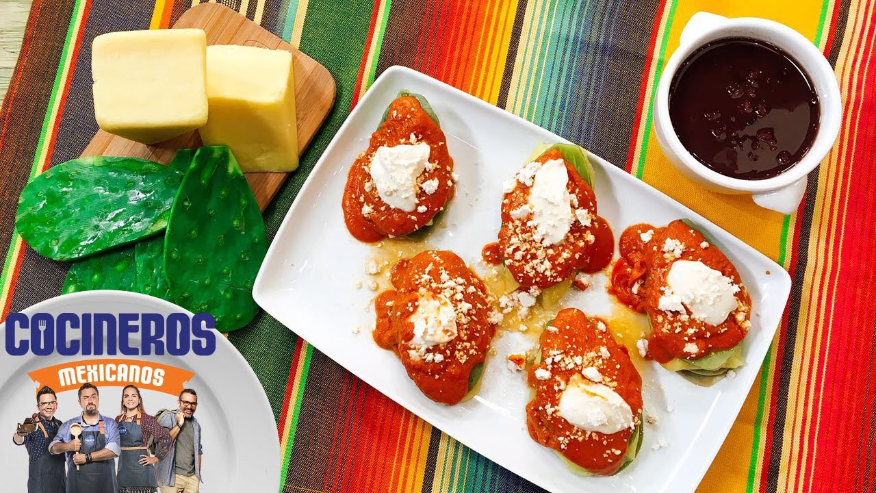 Receta: Huarache de nopal | Cocineros Mexicanos - YouTube