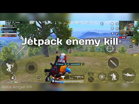 FLY JETPACK ENEMY KILL| PUBGM/BGMI GAMEPLAY  TEAMMATE PLAYTHROUGHT| ALITA ANGEL 99